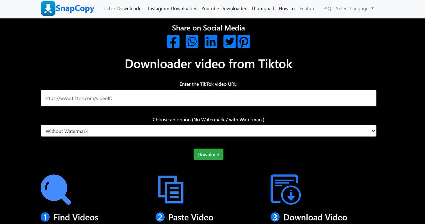 Unlock Seamless TikTok Video Downloads with SnapCopy - Snap Copy - Medium