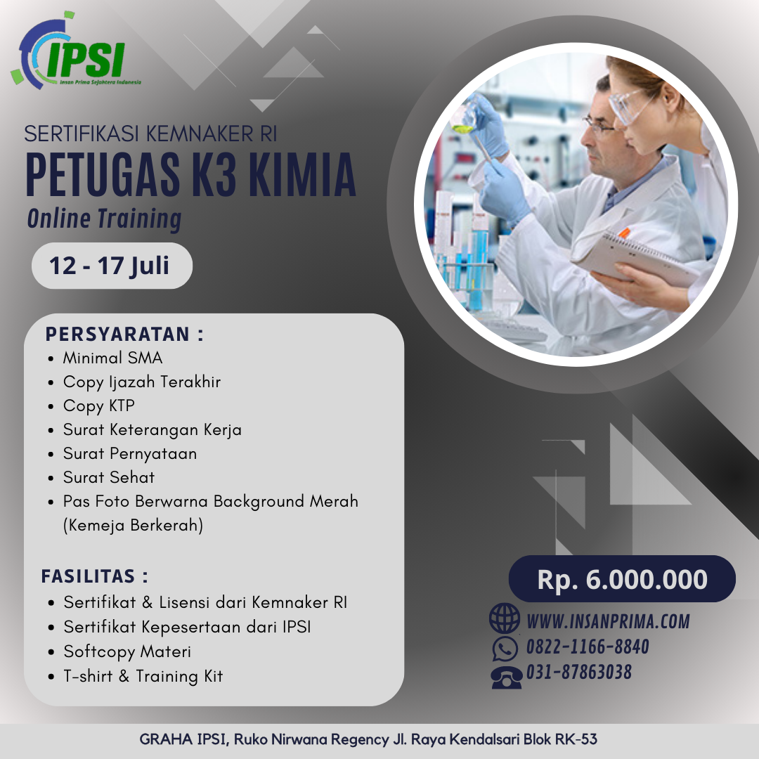 TEKNISI K3 LISTRIK TERLARIS, WA +62 822-1166-8840, PUSAT PELATIHAN K3 KEMNAKER SURABAYA Klik ...