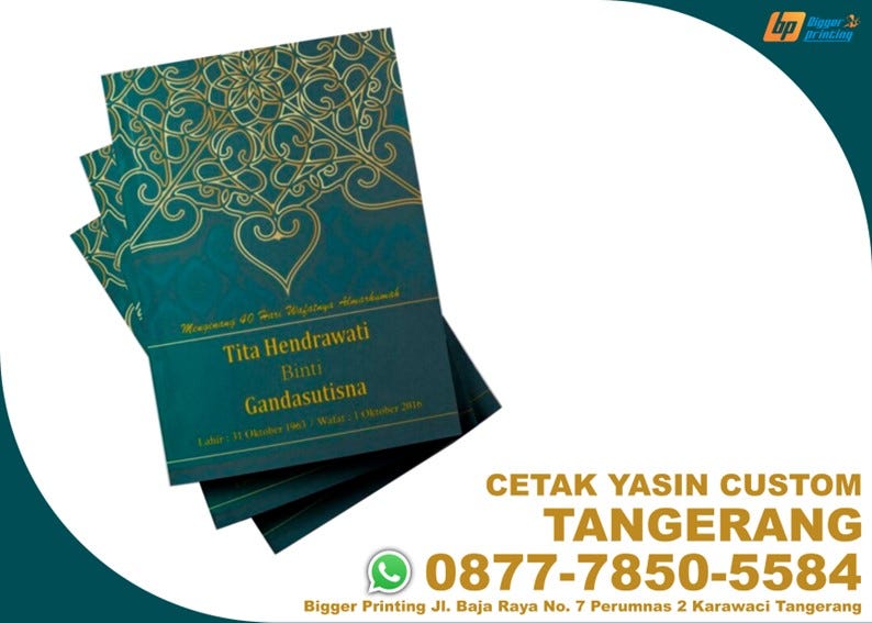 PROMO, Wa./Call. 0877–7850–5584, Cetak Yasin Custom KARAWACI - Tempatbikinbukuyasintangerang ...