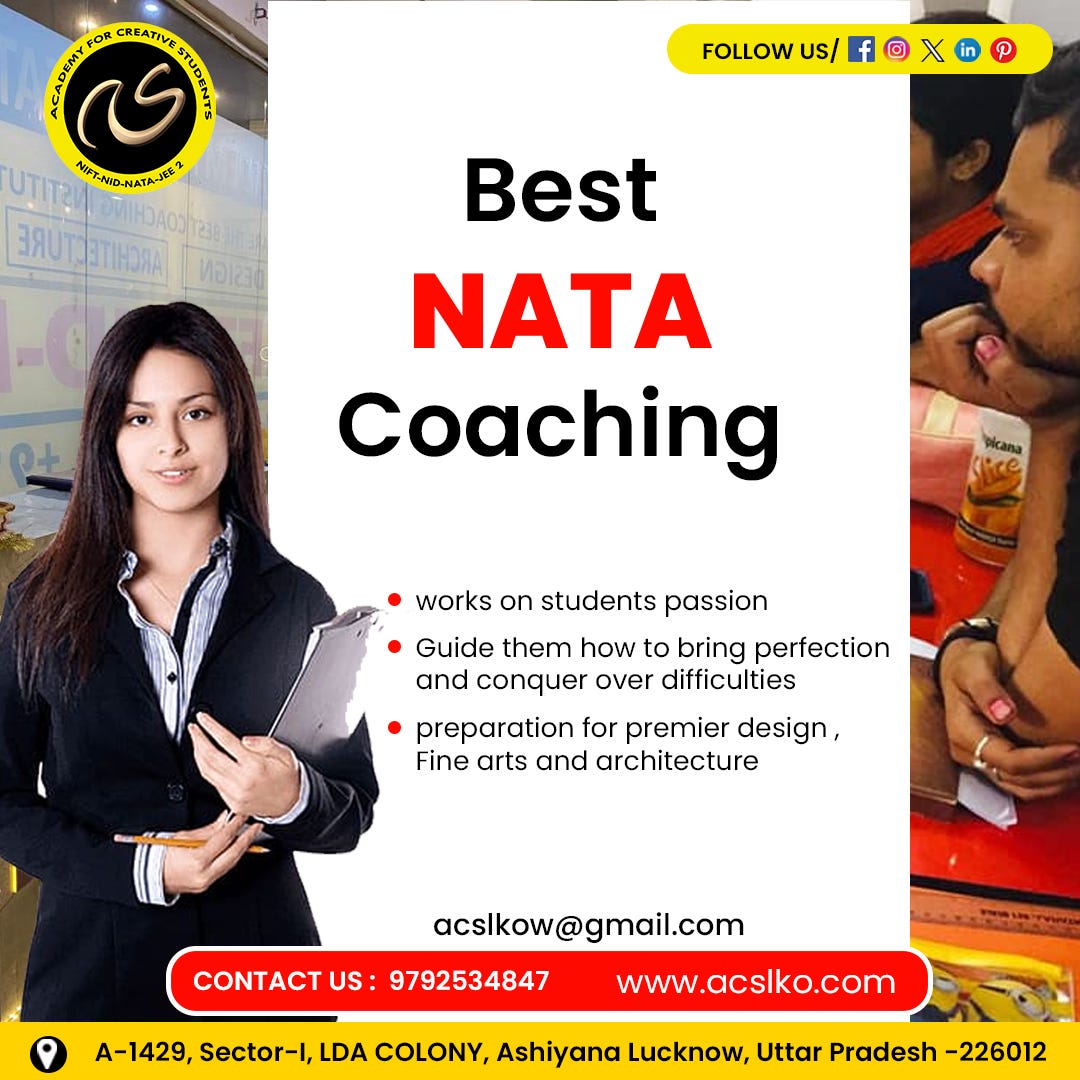 Best NIFT | NID | NATA Coaching In Lucknow | by Acs Institute GMB | Medium