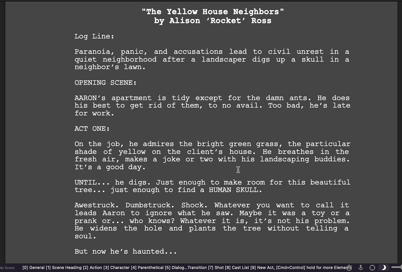 Writing A Treatment: Part 2. The Aaron (35) Landscaper saga… | by ...
