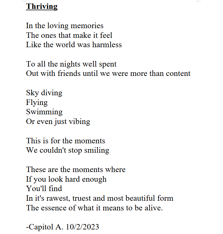 Tales Untold — Poem - Capitol A - Medium