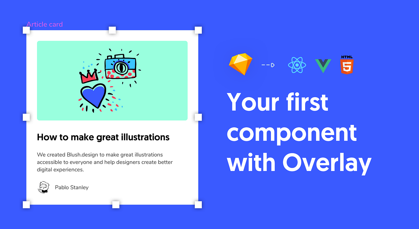How to create a card component from Figma to React or Vue.js with ...