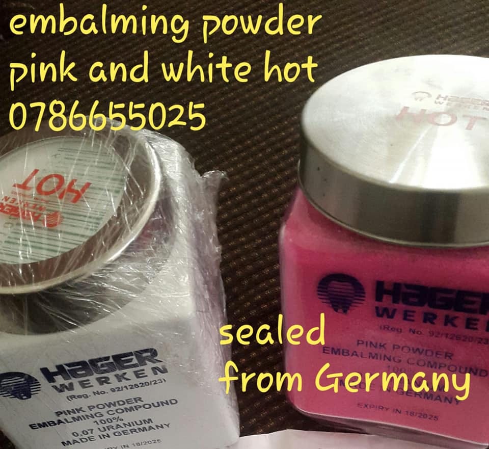 Hager werken embalming powder +27786655025 price per 1kg as follows ...