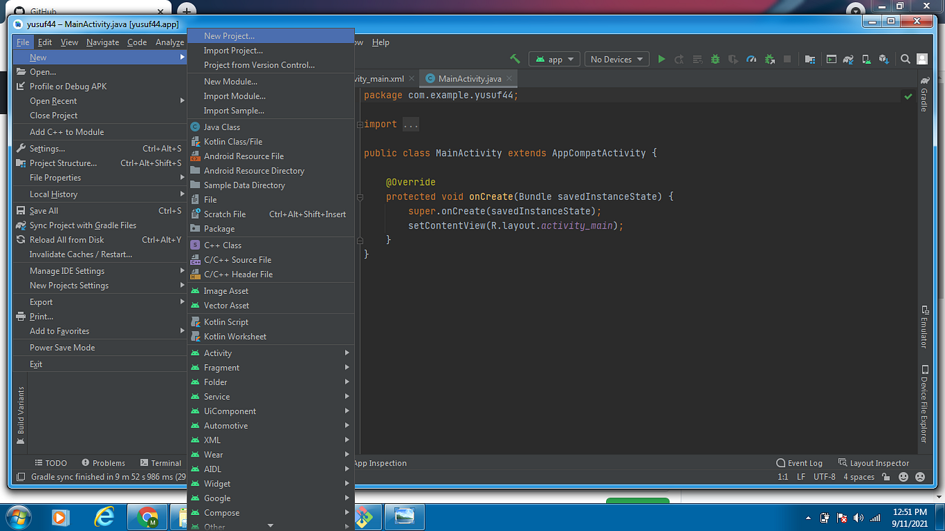 CARA UPDATE PROJECT ANDROID STUDIO KE GITHUB : | by Yusufmuhammad | Medium