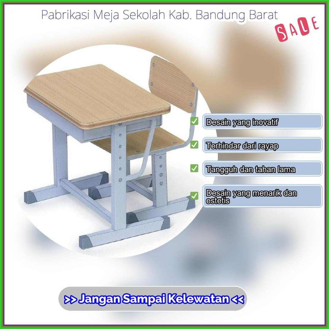 Tempat Penjualan Meja Belajar Anak Kab Biak Numfor - Sekolahmejabelajar - Medium