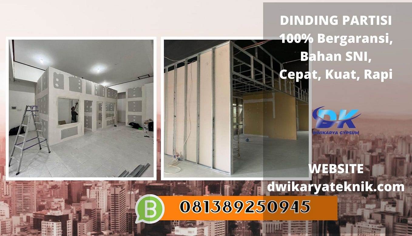 BERGARANSI, Wa 081325890945 Jasa Pasang Partisi Gypsum Area Yogyakarta ...