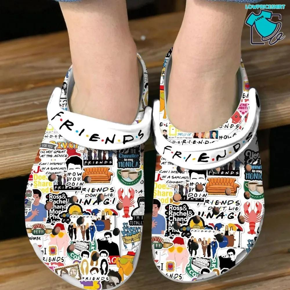 Friends Tv Series Character Crocs Crocband Clogs Comfy Footwear Shoes ...