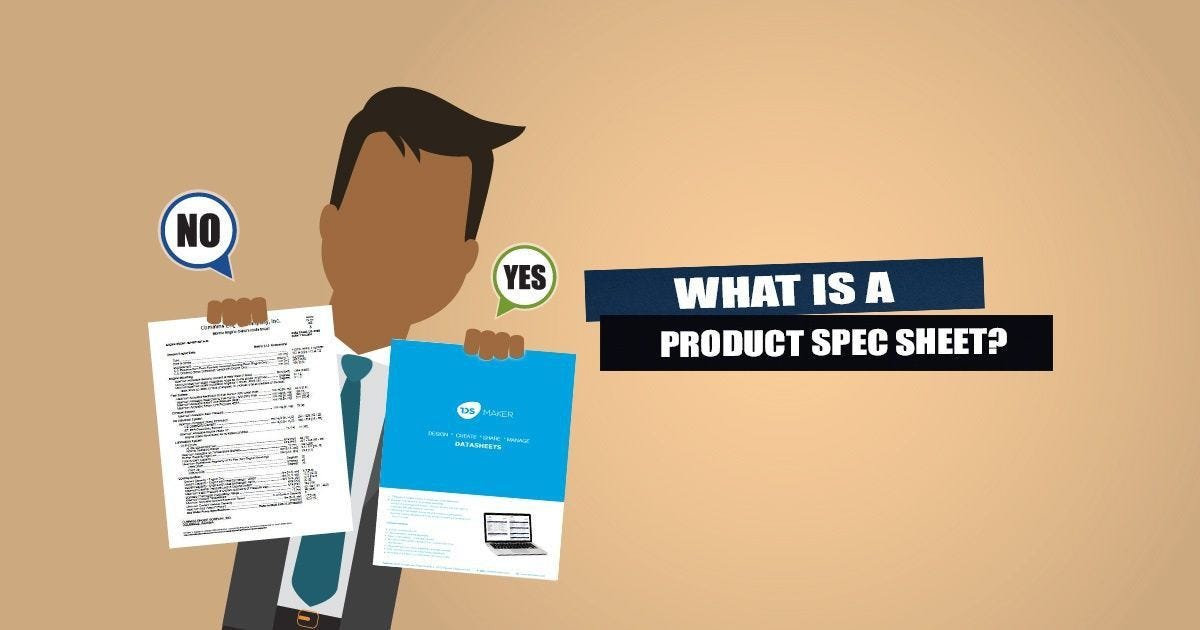 How To Design Professional Product Data Sheet Template | by TDSmaker ...