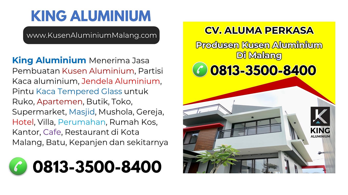 Call 0813–3500–8400, Produsen Rumah Minimalis Kusen Aluminium di Malang | by Proguardykusen | Medium