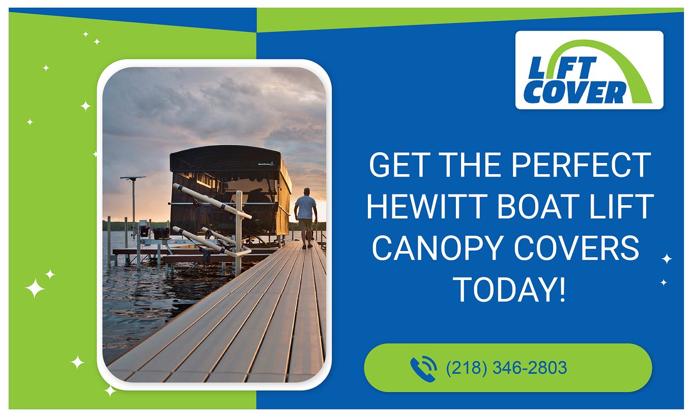 Upgrade Your Boat Lift with ShoreMaster Canopy Covers Today! - Lift ...