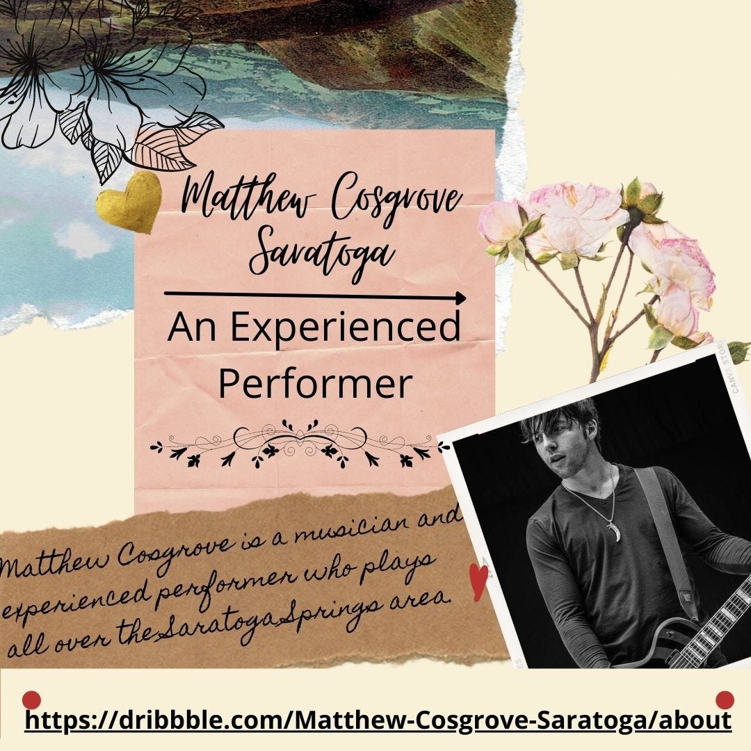 Matthew Cosgrove Saratoga An Experienced Musician - Matthew Cosgrove ...