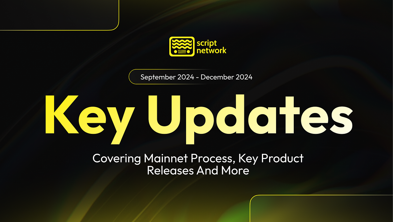 Script Network Launches V1 Testnet For Its Layer 1 Protocol Script Blockchain By Script 5725