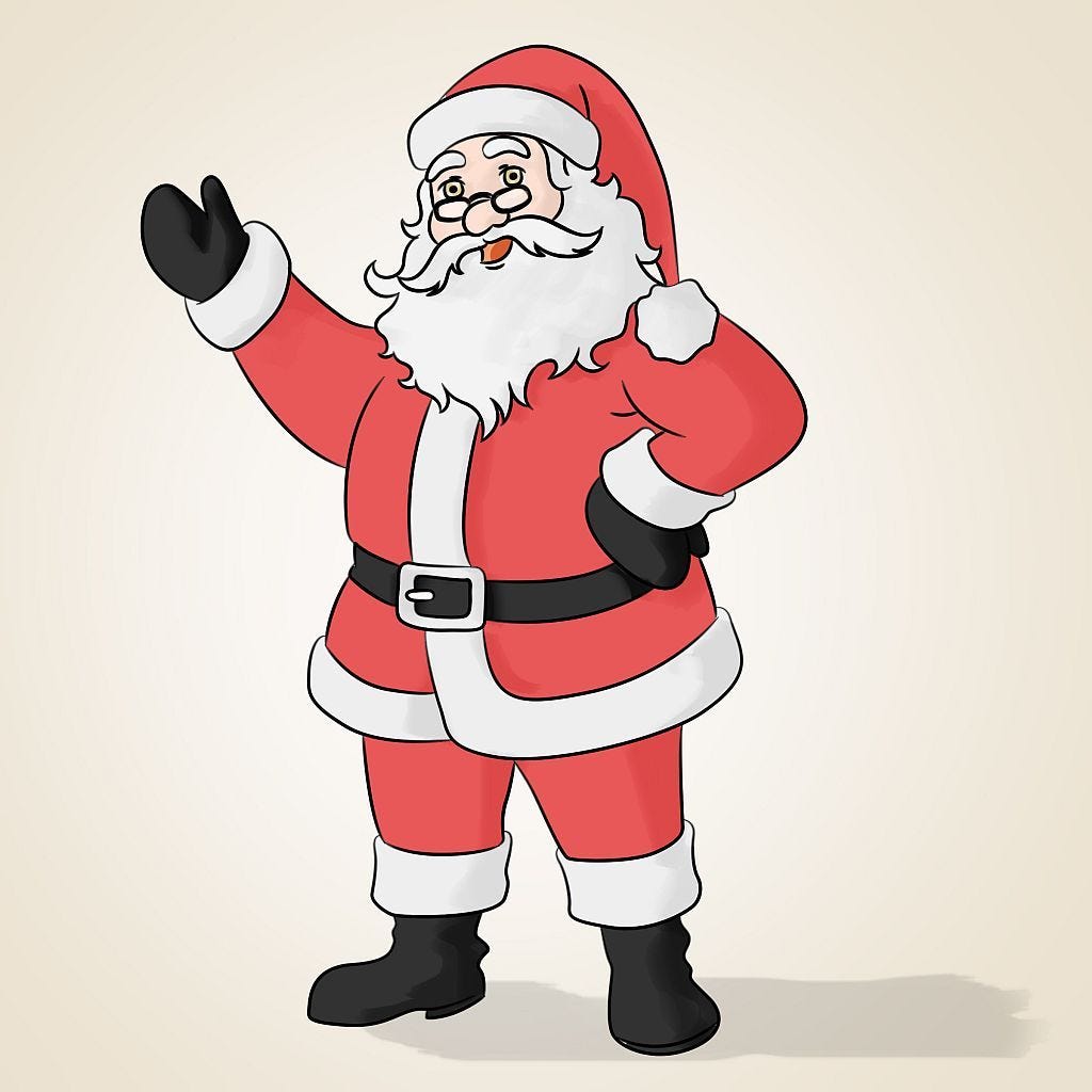 Cartoon Santa Claus Drawing For Kids | by Drawing For Kids | Medium