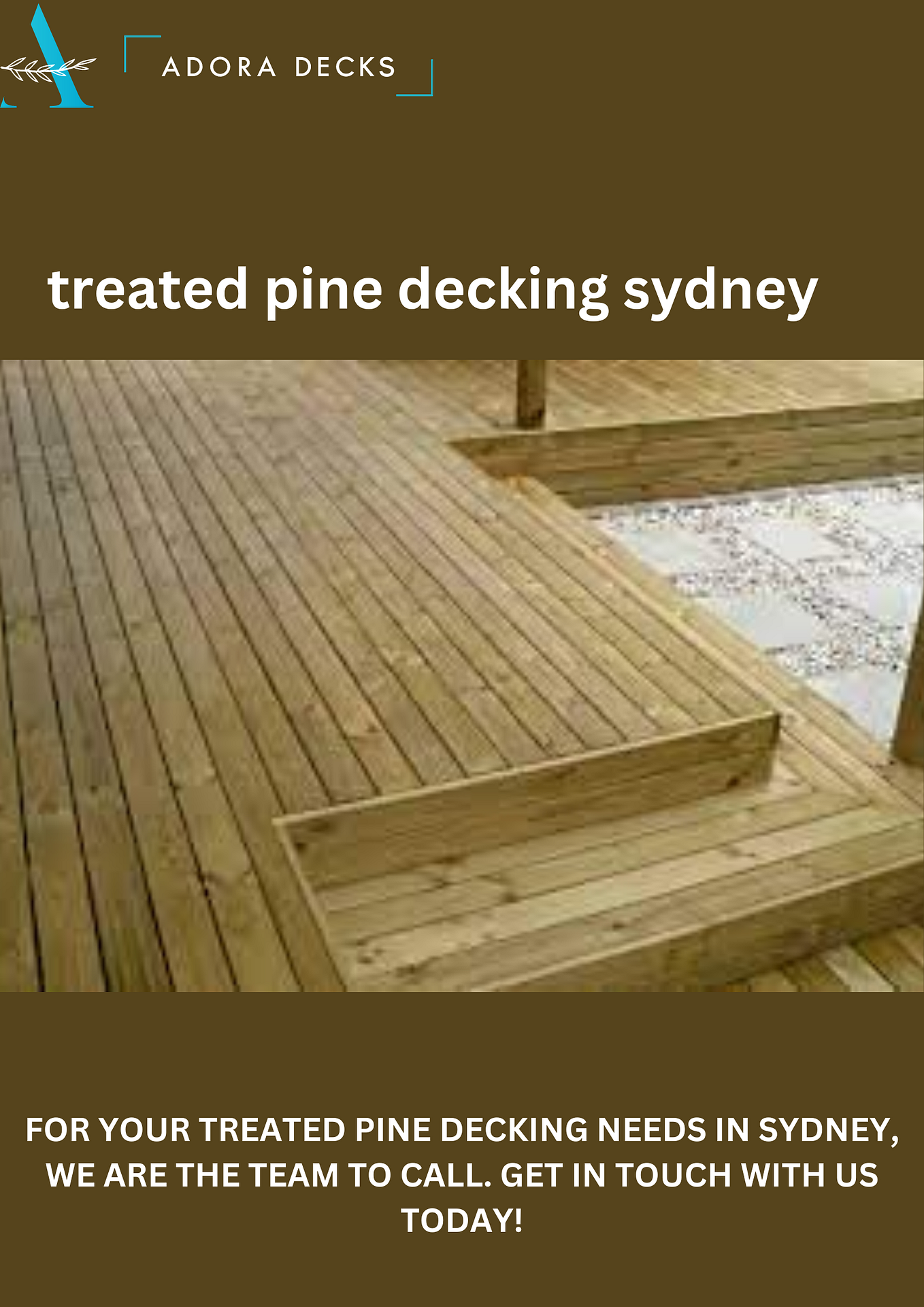 Treated Pine Decking in Sydney — Adora Decks - Adora Decks - Medium