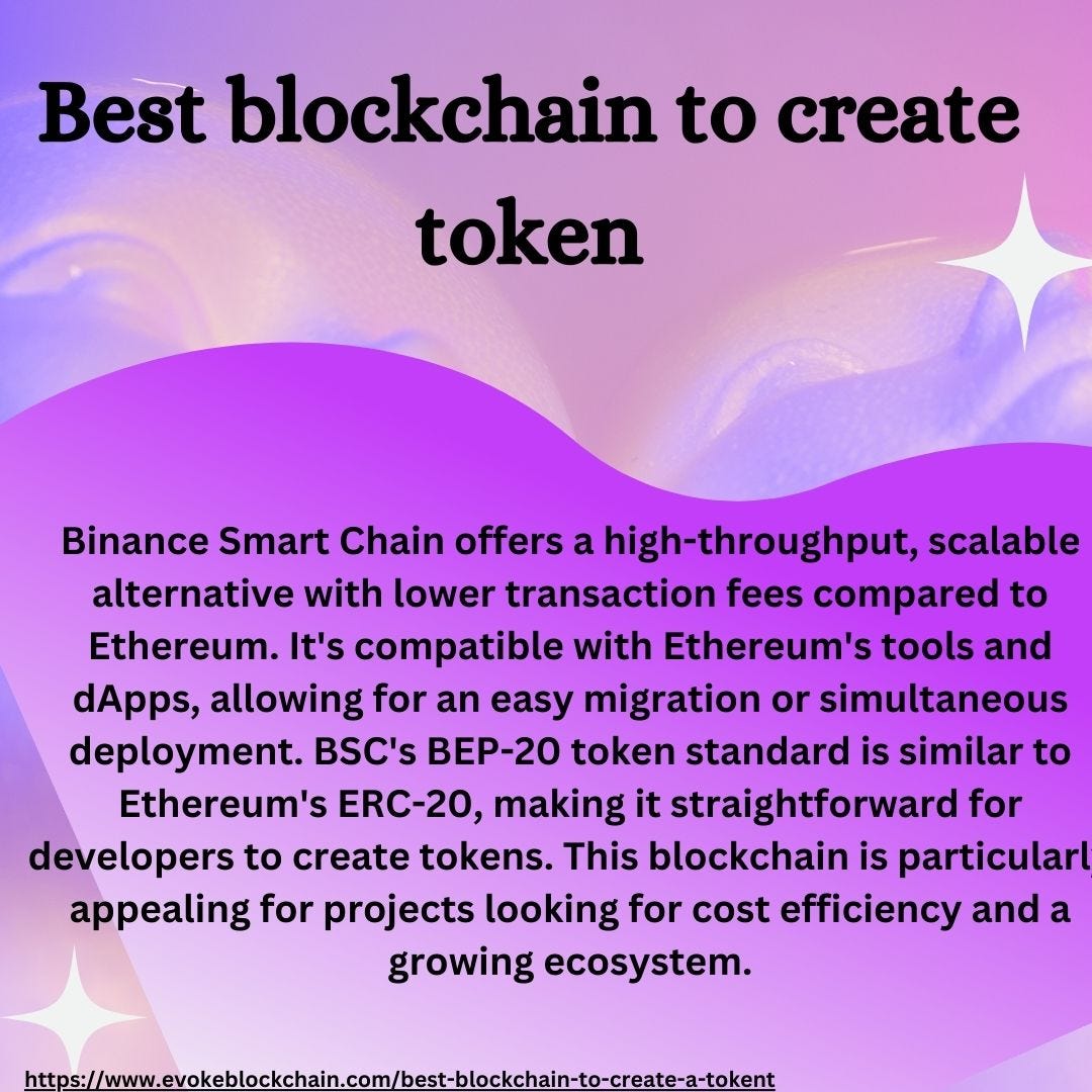Best blockchain to create token - Evokeblockchain - Medium