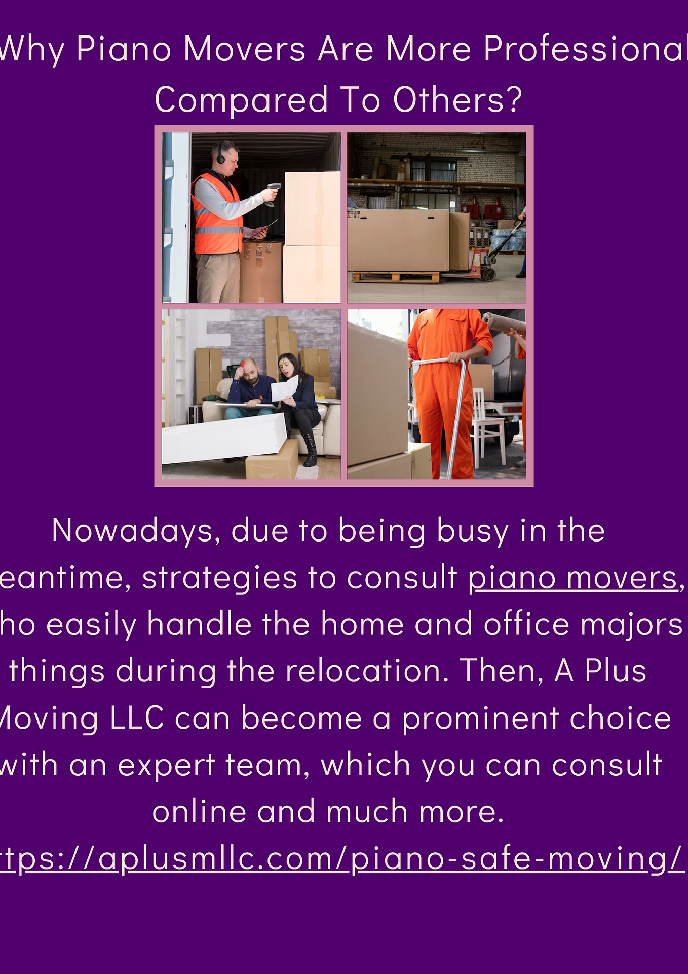 Why Are Piano Movers Most Important? - A PLUS MOVING LLC - Medium
