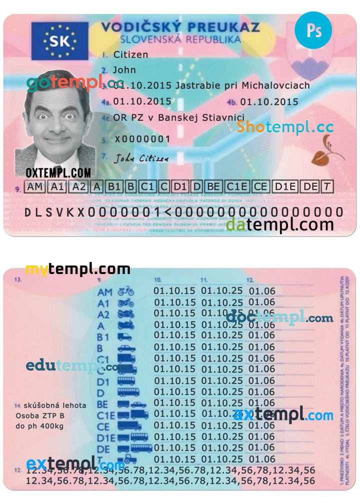 Tanzania driving license template in PSD format, with fonts | by ...
