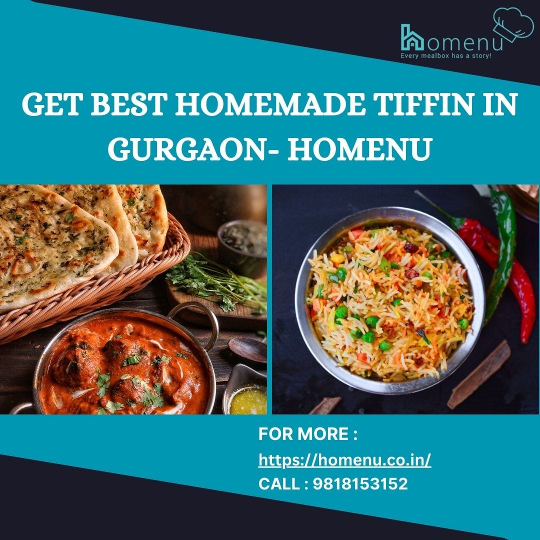 Best affordable Home Cooked Tiffin in Gurgaon- Homenu - Homenu - Medium
