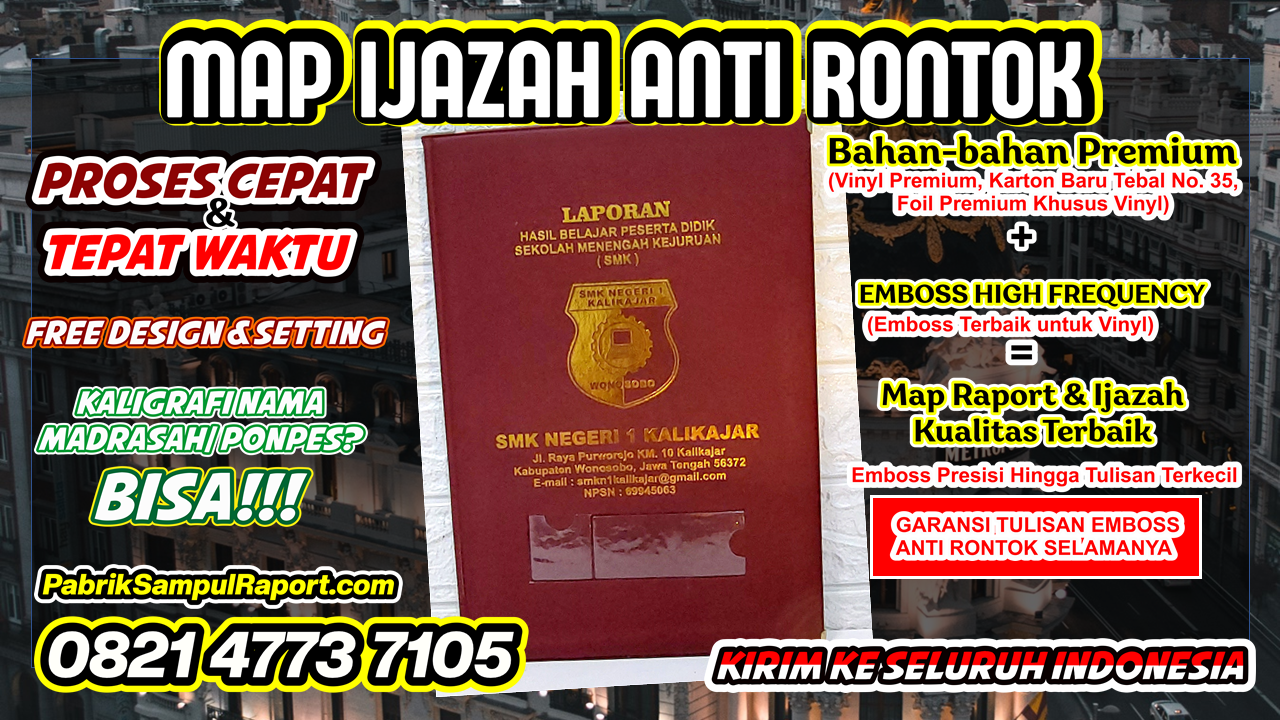 0821–4773–7105 Map Raport Polos Sampul Ijazah di Fakfak | by ...