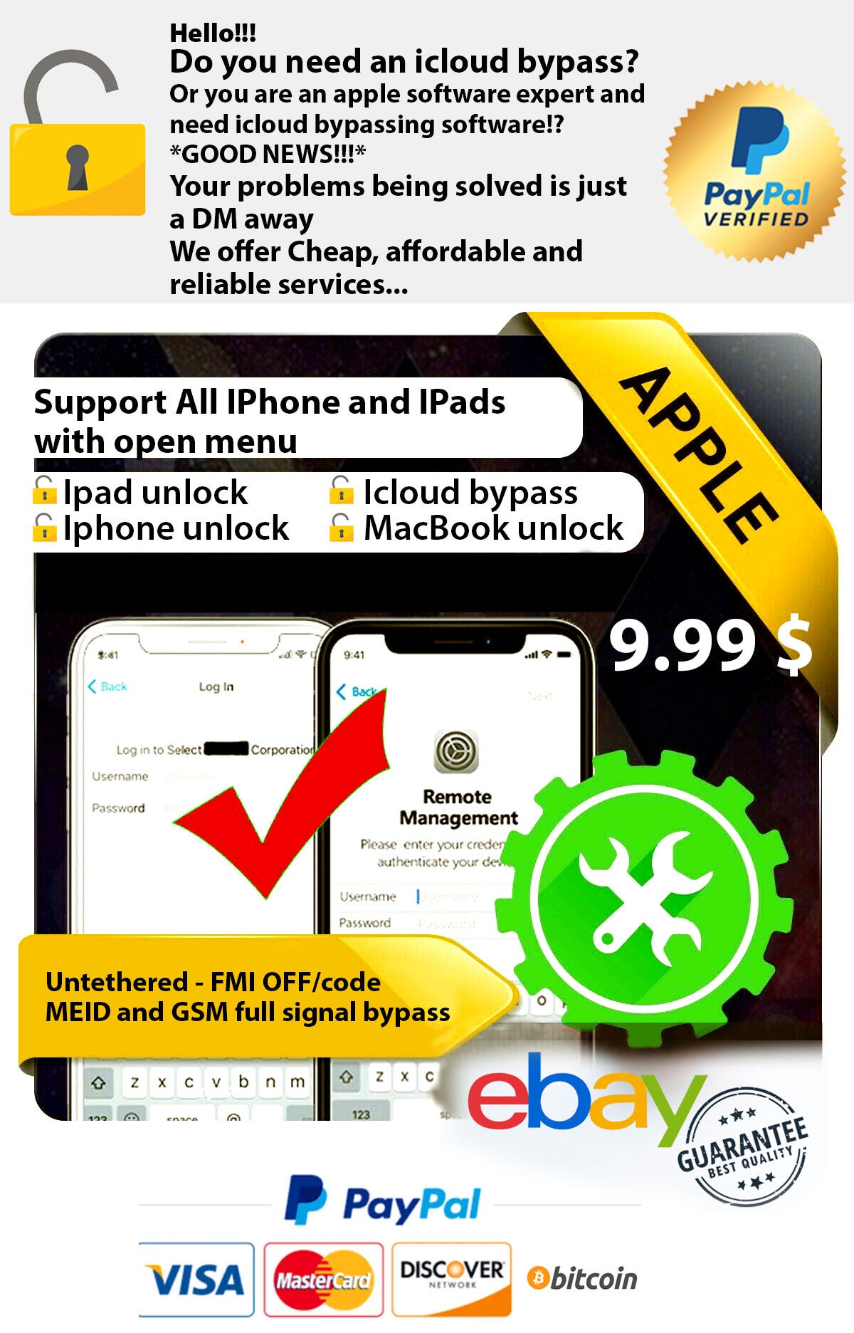 Download eBay iCloud Bypass. Official Tool iOS 12.4 -17.1 - 17.2… | by Icloud_activation_lock ...