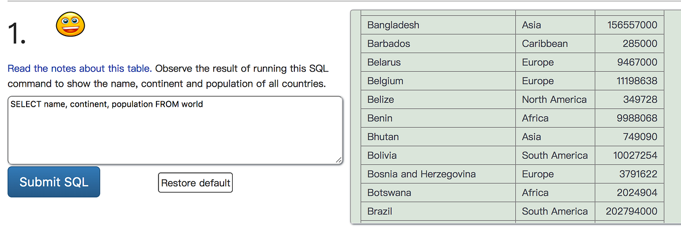 SQLZoo 解題 Chapter. 1. SELECT names | by Tony Lin | Medium