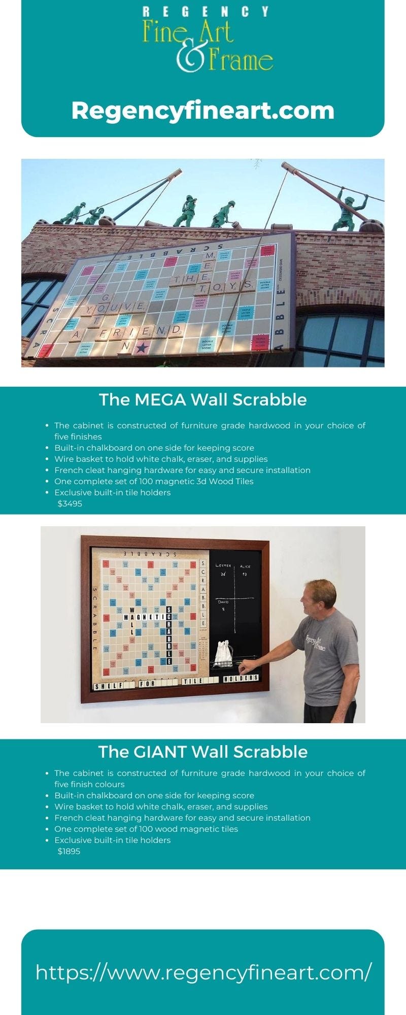 Giant Wall Scrabble Game | Regencyfineart.com - Regencyfineart - Medium