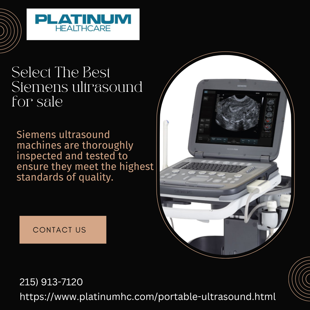 Best Quality Siemens Ultrasound Machines For Sale - Platinum HealthCare ...