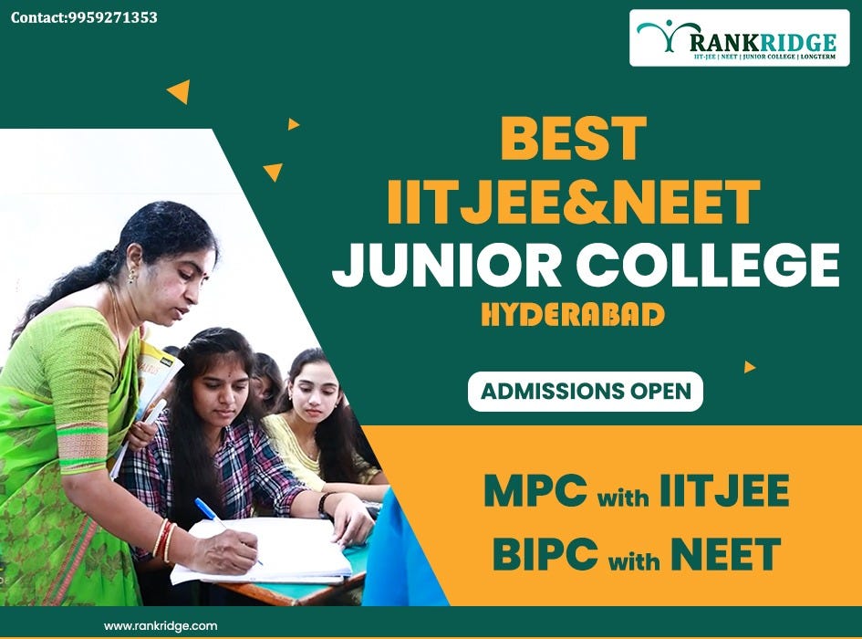 Best junior colleges in Hyderabad https://www.rankridge.com/ | by ...