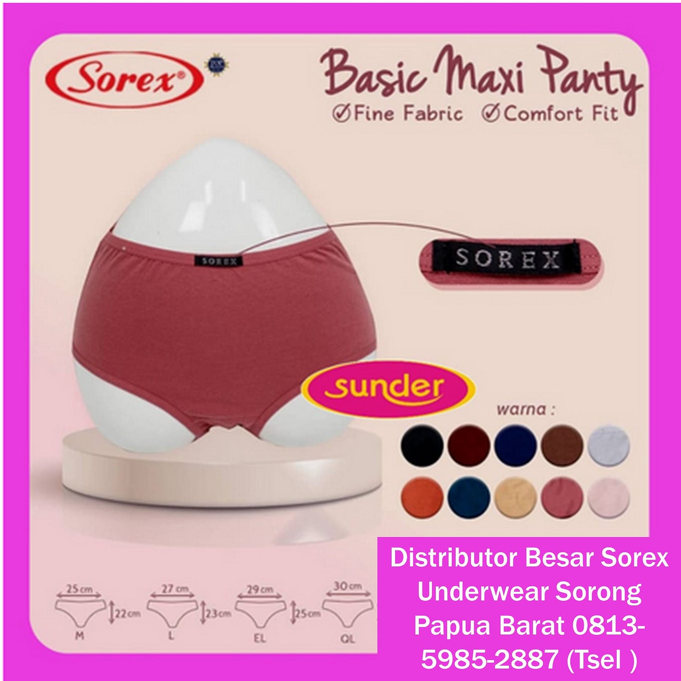 Distributor Besar Sorex Underwear Pulang Pisau Kalimantan Tengah 0813 ...