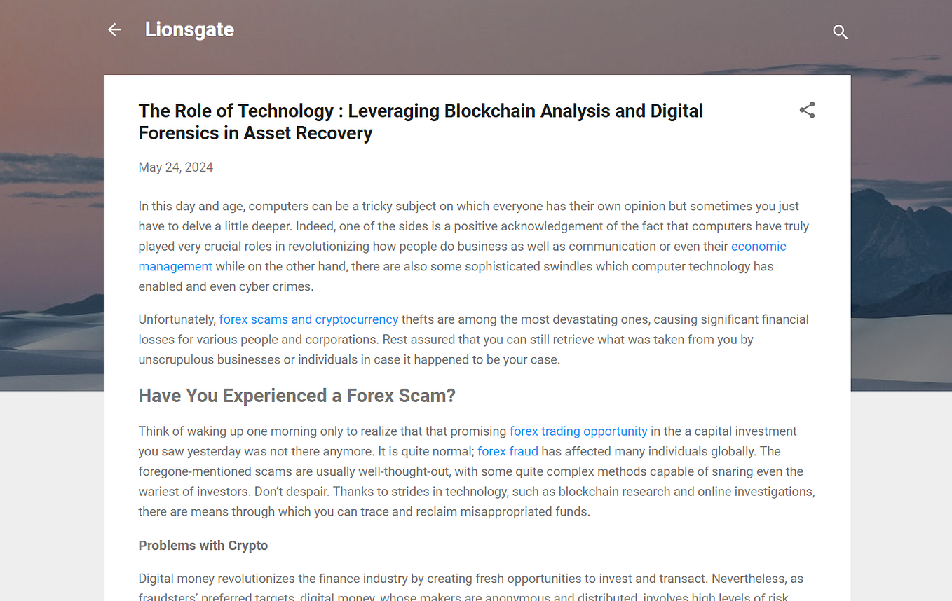 Asset Recovery Scams : Warning Signs and Prevention | by Lionsgate ...