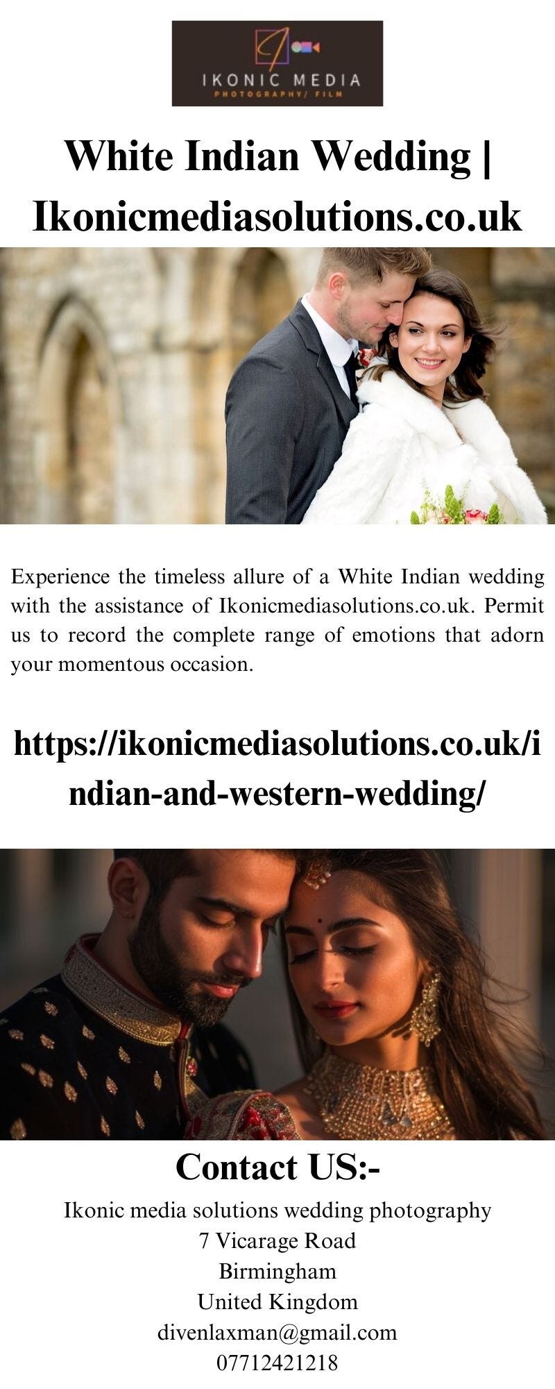 White Indian Wedding | Ikonicmediasolutions.co.uk ...