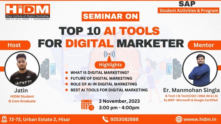 HIDM SEMINAR FEST 2023: SEMINAR ON THE ROLE OF AI IN E-COMMERCE ...