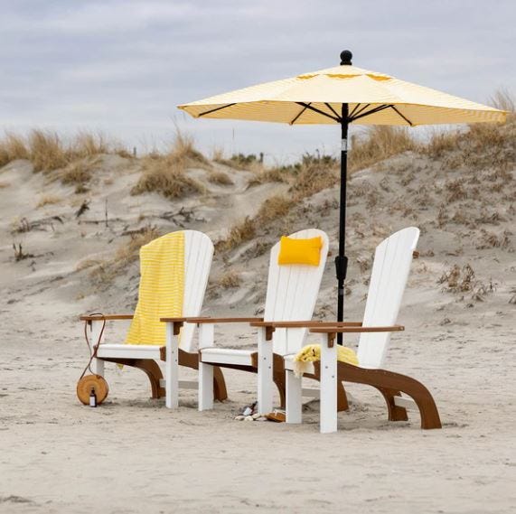 Amish Poly Patio Deluxe Fanback Grandpa Adirondack Chair ...