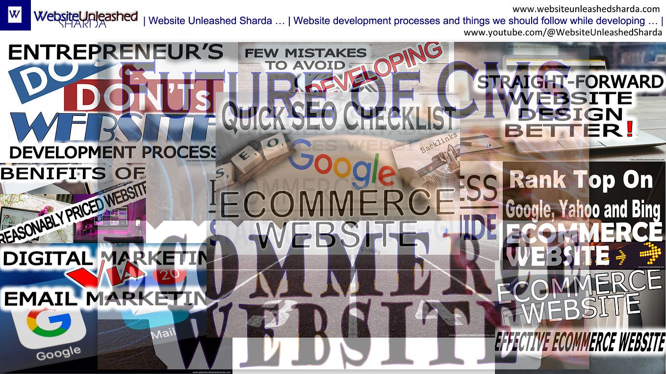 STEPS FOR AN EFFECTIVE ECOMMERCE WEBSITE | by Website Unleashed Sharda | Apr, 2024 | Medium