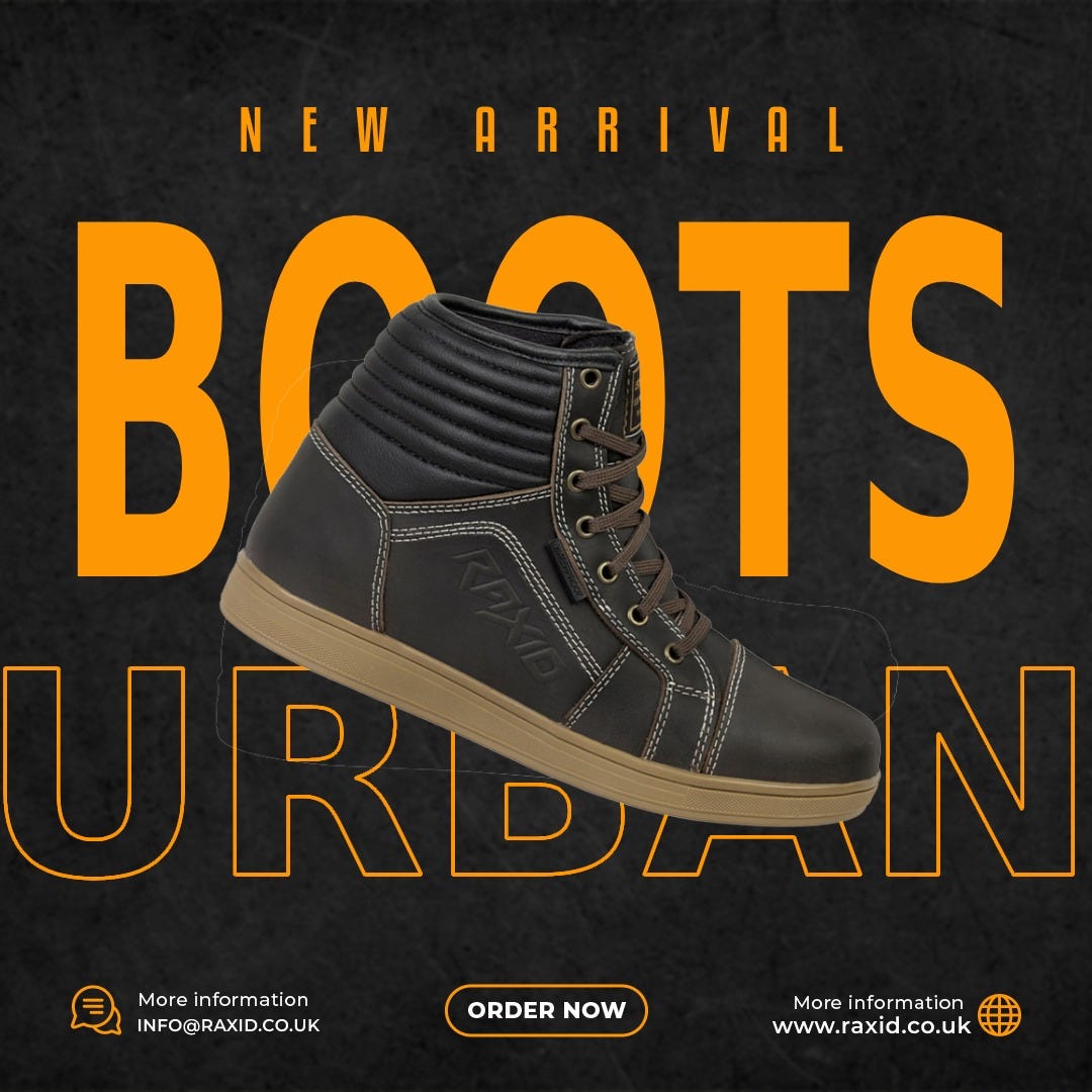 Urban Motorcycle Boots - Raxidseo - Medium