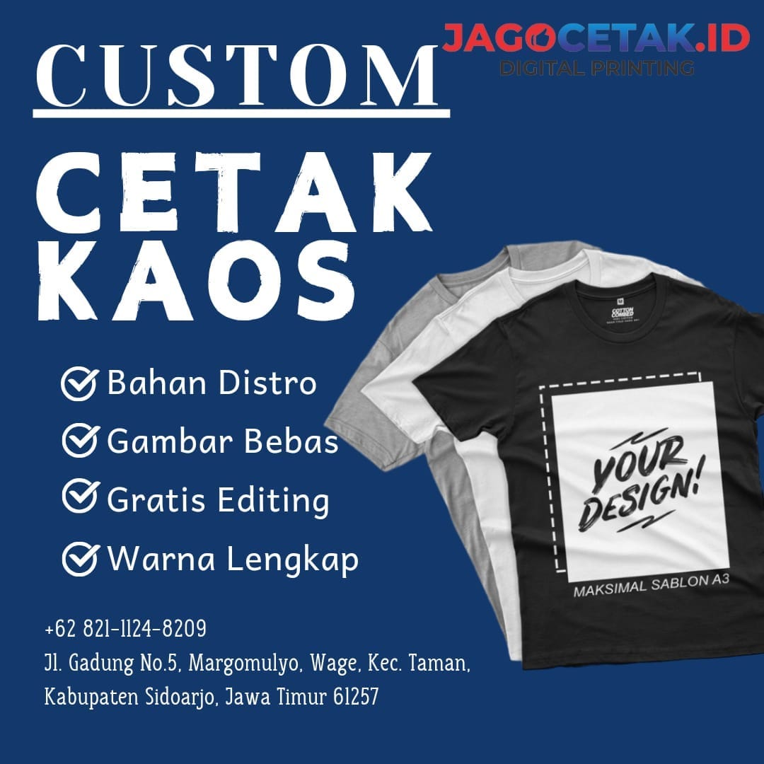 Bawa gayamu ke kehidupan! Cetak kaos custom dengan desain yang menginspirasi. 😍 Mulai sekarang ...