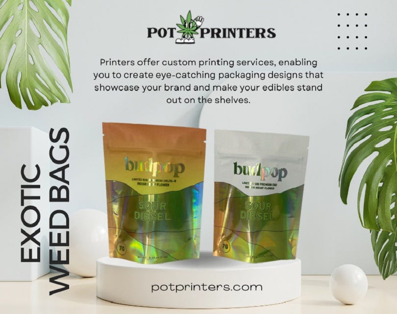 Weed Packaging Bags. Custom Mylar Weed Bags: The Perfect… | by Pot ...
