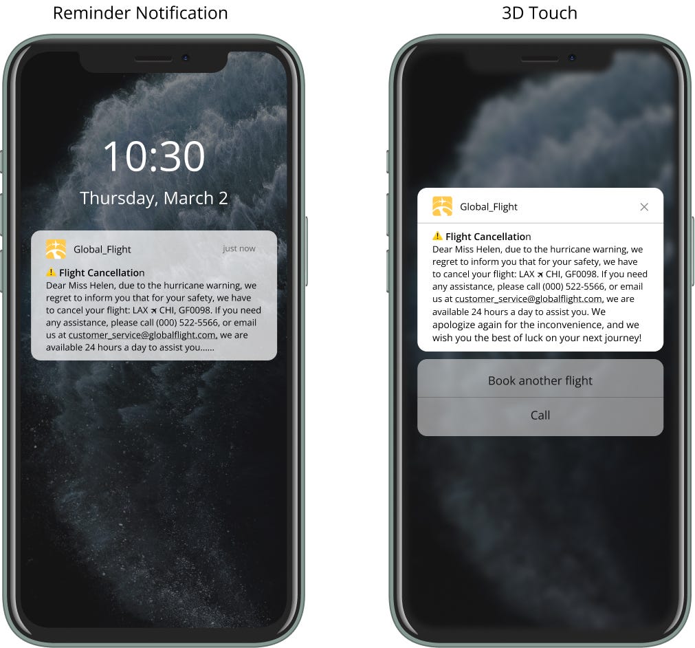 UX Writing Challenge | Day 1: Flight Cancellation Alert | by Karina ...