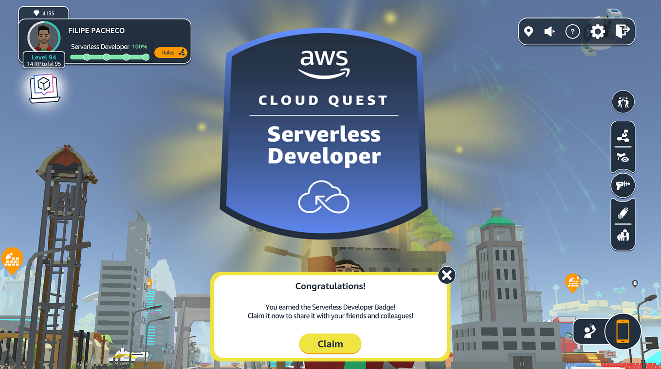 AWS Cloud Quest — Solution Architect Role | by Filipe Pacheco | Medium
