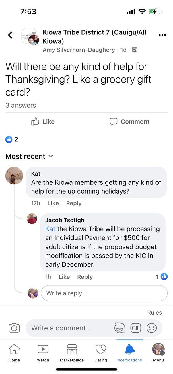 Kiowa Executive Branch Releases 100 Day Update | by Bryan Womack | Medium