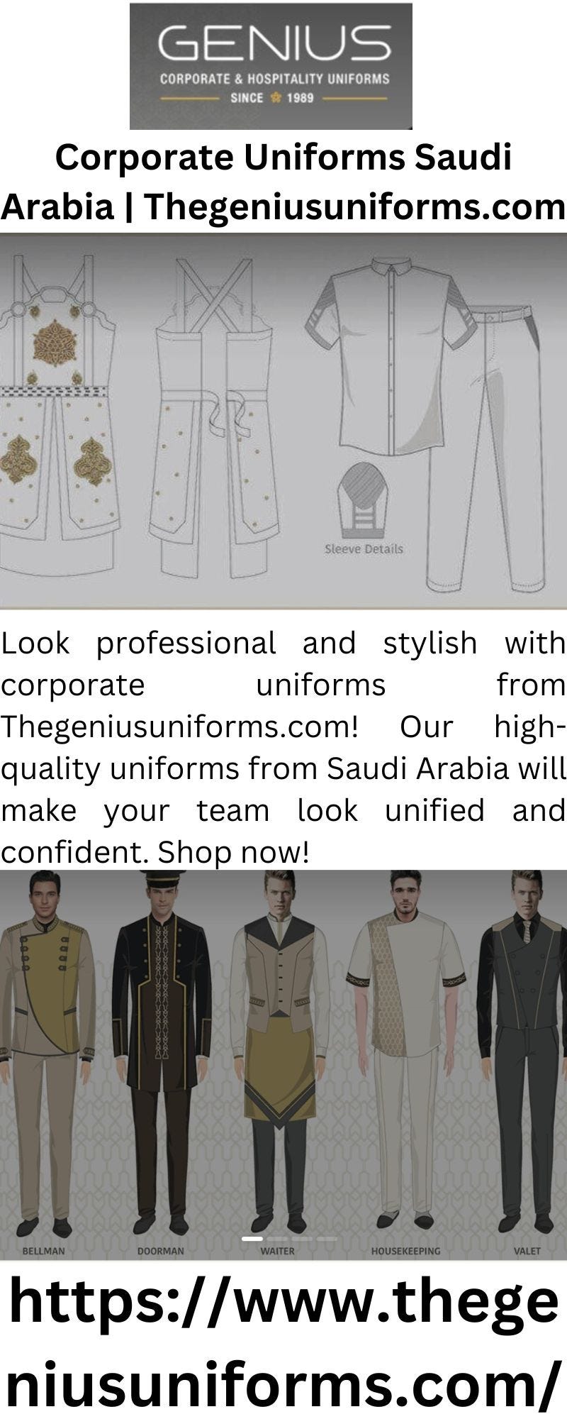 Customized Corporate Uniforms Supplier | Genius Uniforms ...
