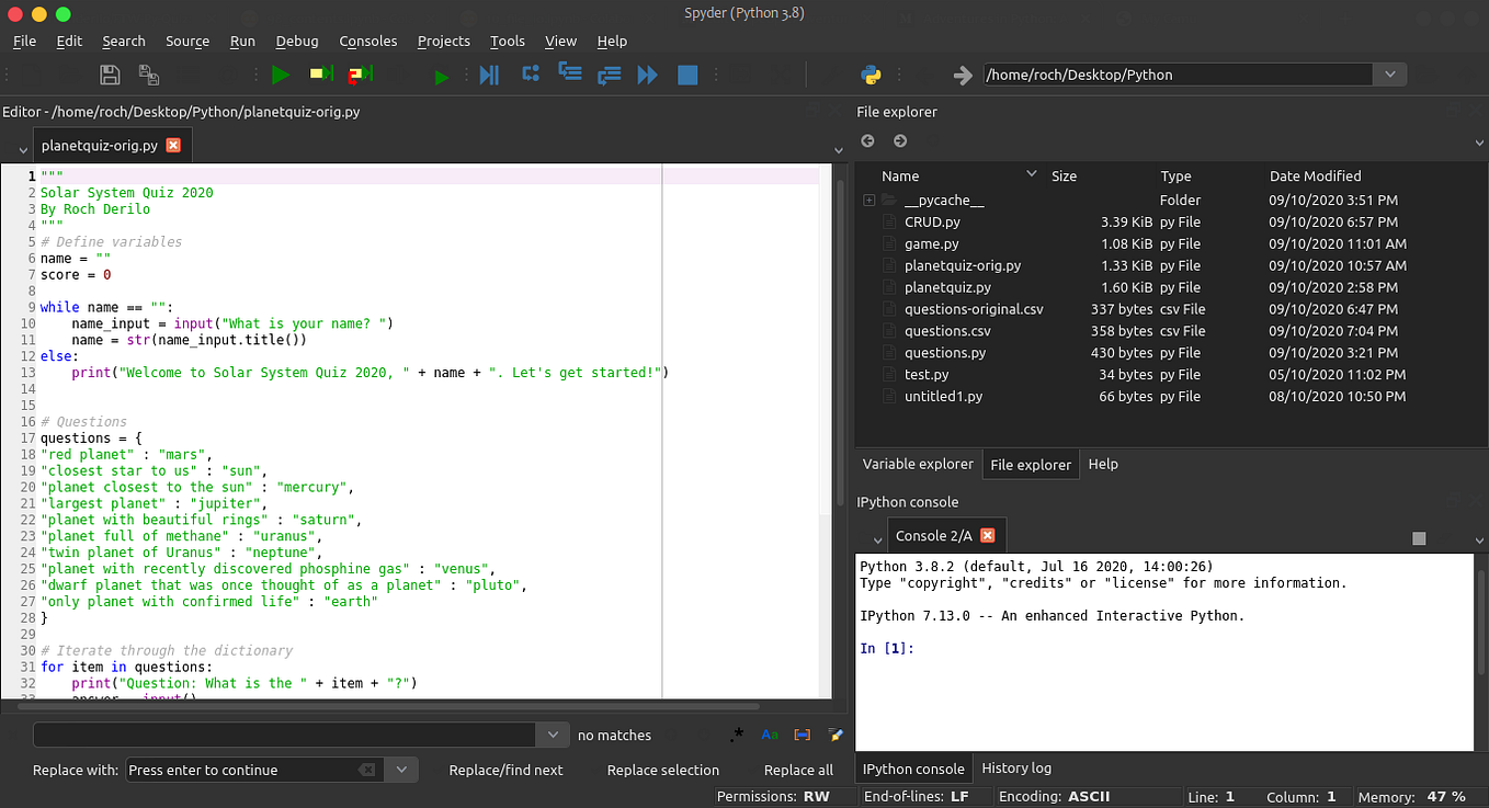 Adventures in Python: Creating a Quiz Game with Fancy Features | by ...