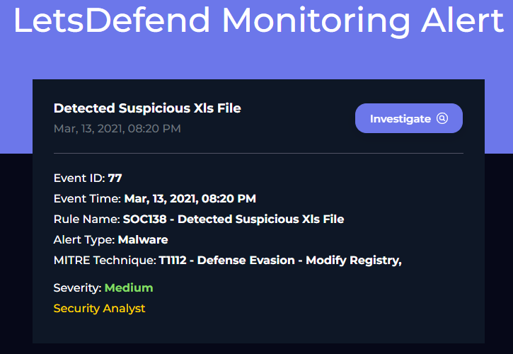 LetsDefend Walkthrough | Introduction to System Security | by Tijan Hydara | Medium