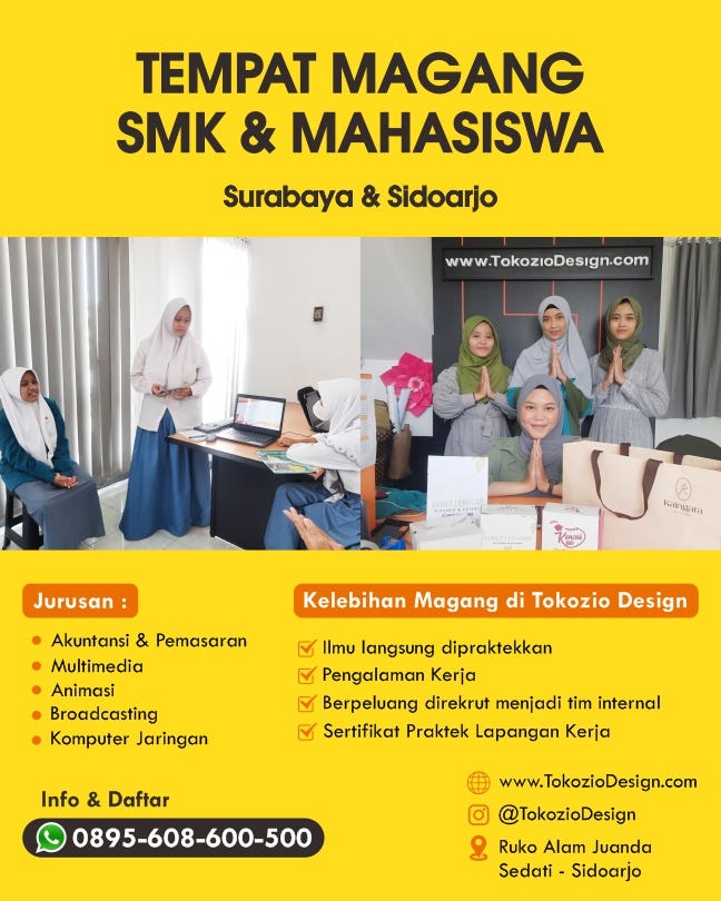 Bersertifikat Tempat Magang Terdisiplin Surabaya WA 0895–608–600–500 ...