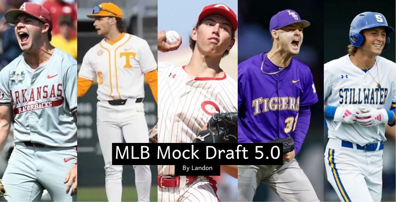 MLB Mock Draft 3.0. Ethan Holliday and Eli Willits | by Landon | Jun, 2025 | Medium