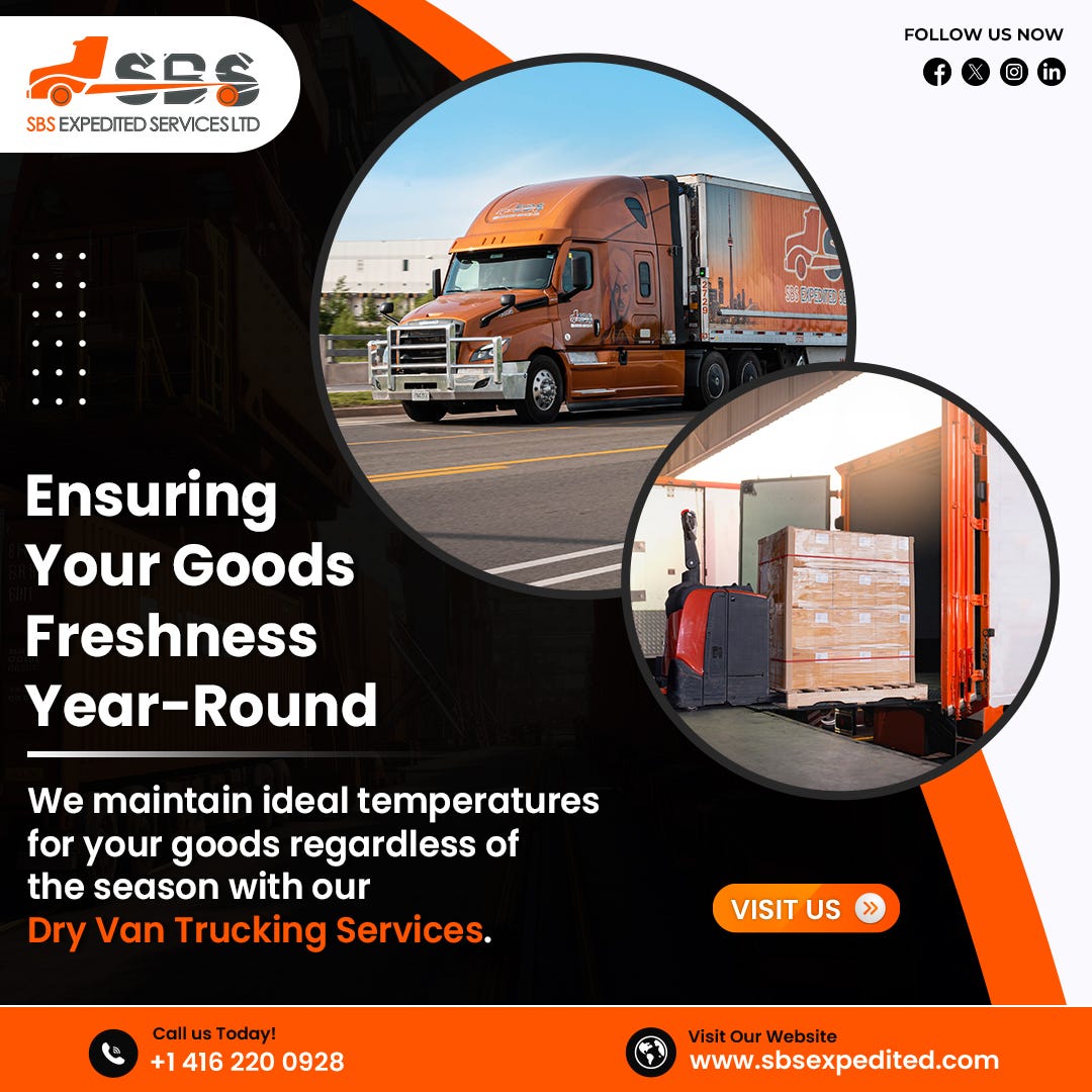 Streamlined Logistics Excellence: SBS Expedited — Your Trusted Logistics Company in Canada | by ...