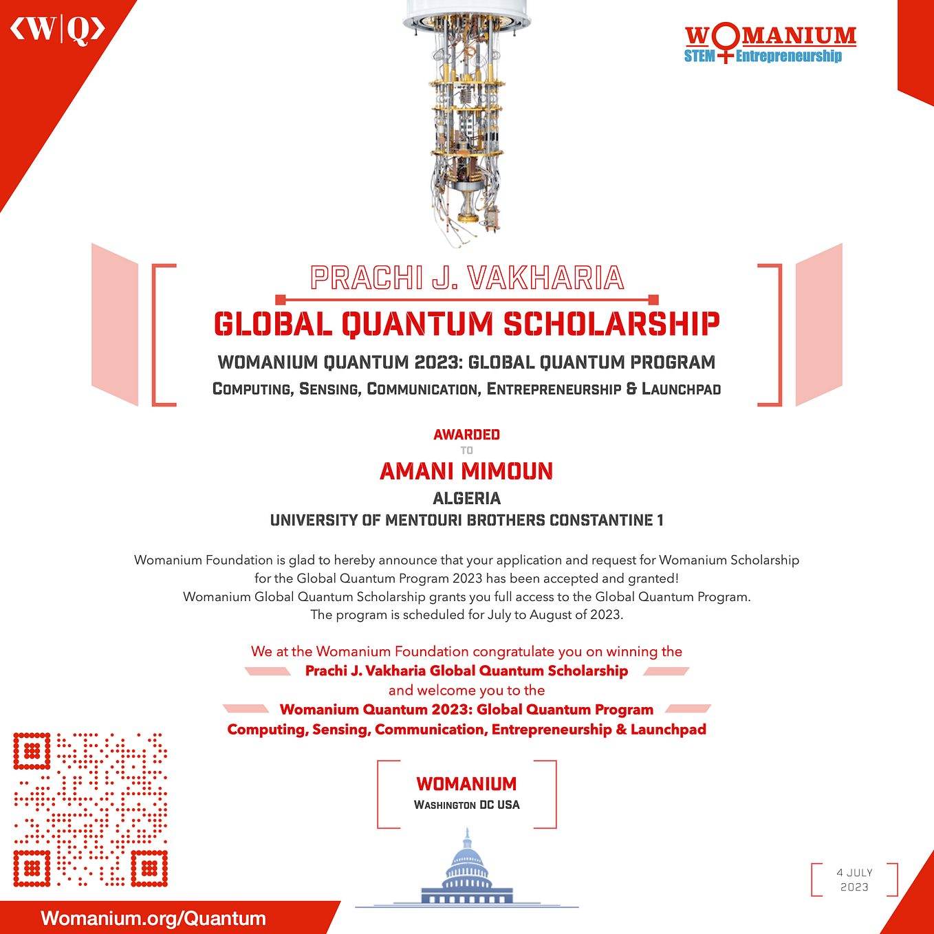 “Quantum Key Distribution”. The Global Quantum Project _WOMANIUM… | by Amani Mimoun | Medium