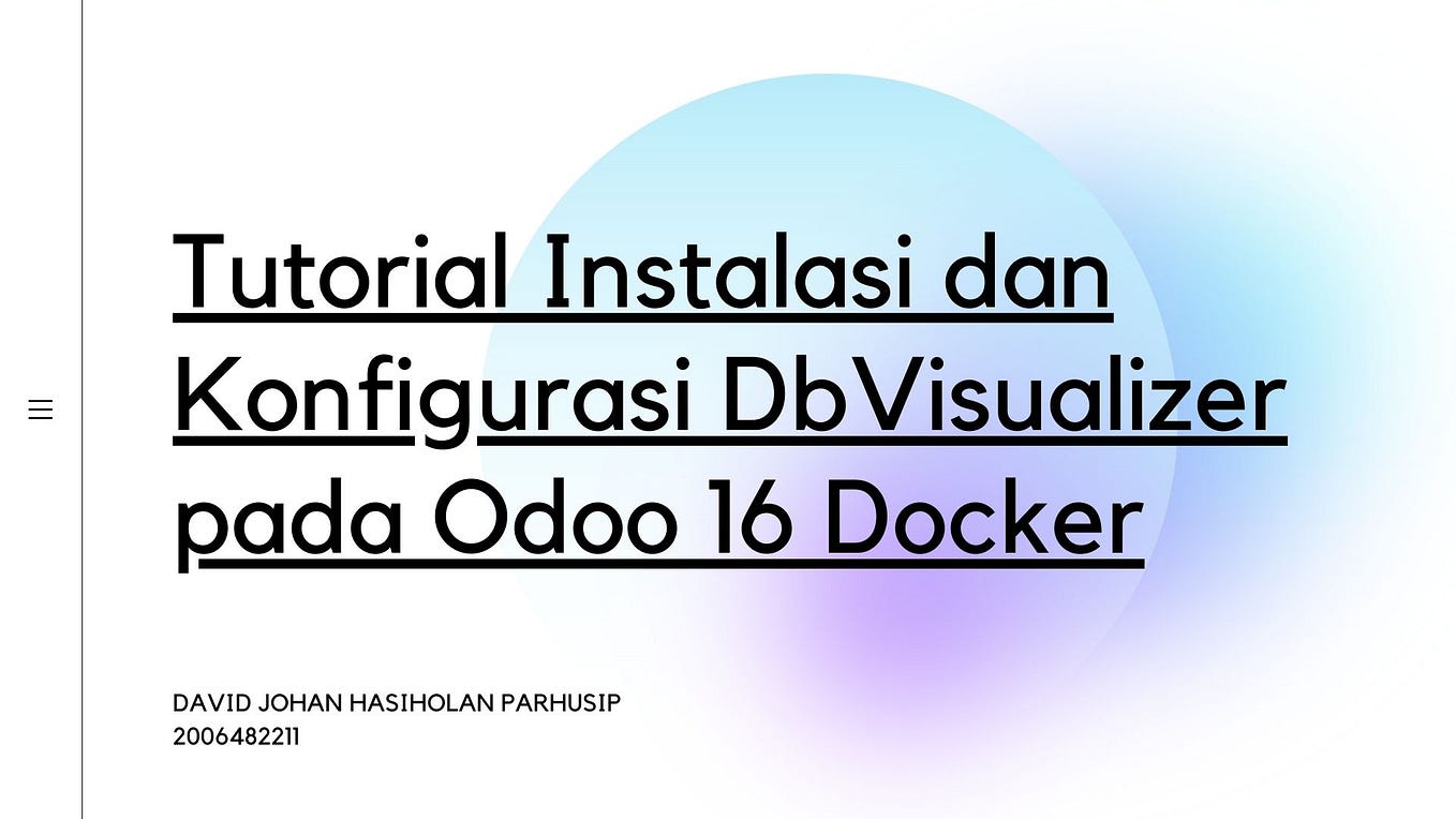 Tutorial Membuat Custom Modul pada Odoo 16 | by David Johan Hasiholan ... Tutorial Membuat Custom Modul pada Odoo 16 | by David Johan Hasiholan ...