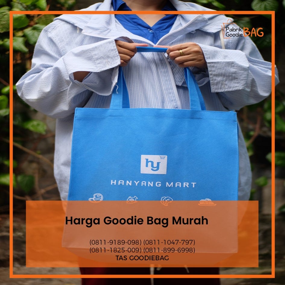 Distributor Goodybag Custom Toko Kain Goody Bag Polos Medium